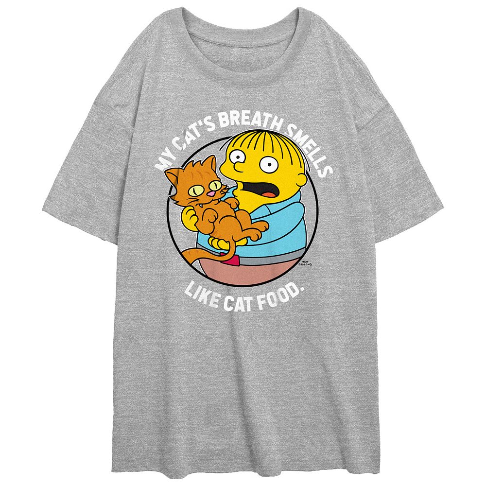 Juniors' The Simpsons Ralph My Cat's Breath Smells Like Cat Food ...