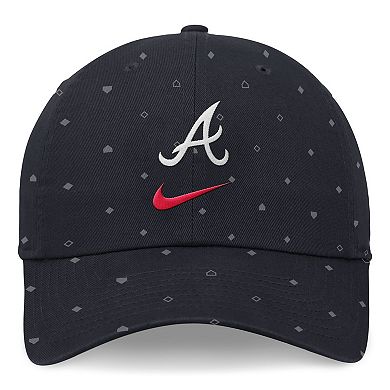 Men's Nike Navy Atlanta Braves Primetime Print Club Adjustable Hat