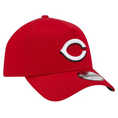 Men's New Era Red Cincinnati Reds Team Color A-Frame 9FORTY Adjustable Hat