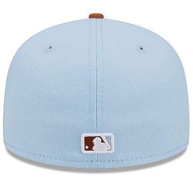 Men's New Era Light Blue/Brown New York Yankees Spring Color Basic Two ...