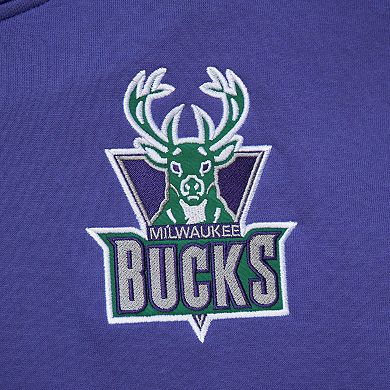 Men's Mitchell & Ness Purple Milwaukee Bucks Team OG 2.0 Vintage Logo ...