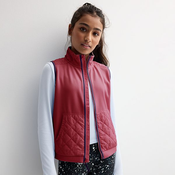 Girls 7-16 Tek Gear® Mixed Media Vest