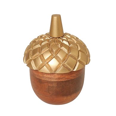 Celebrate Together™ Fall Two Tone Wood Acorn Table Decor