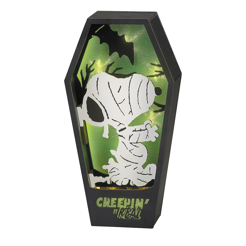 Roman Peanuts Snoopy "Creepin' It Real" Mummy Halloween LED Wall or ...