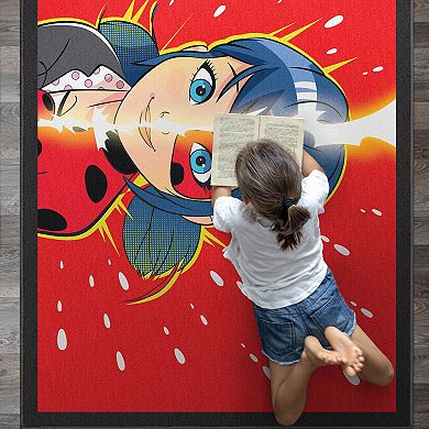 Well Woven Miraculous Ladybug Double Face Miraculous Kids Area Rug