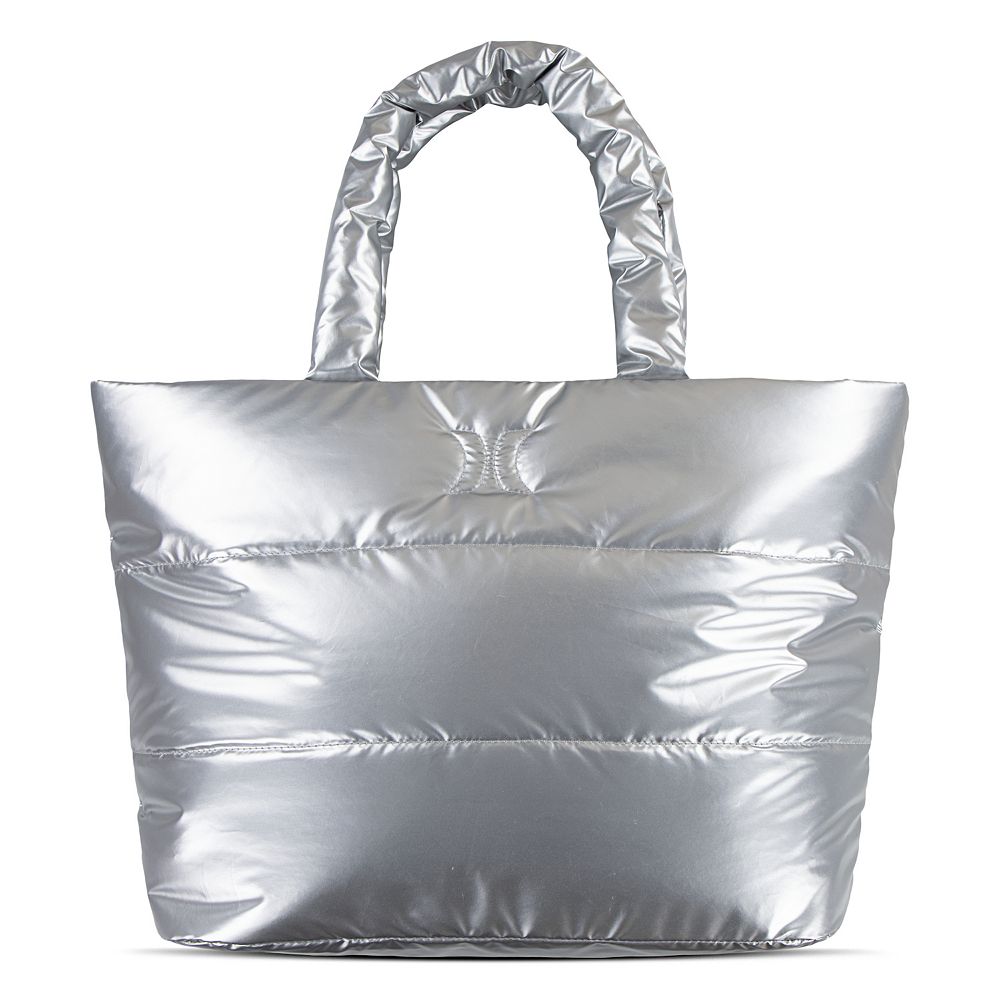 Hurley Water Resistant Metallic Puffer Tote
