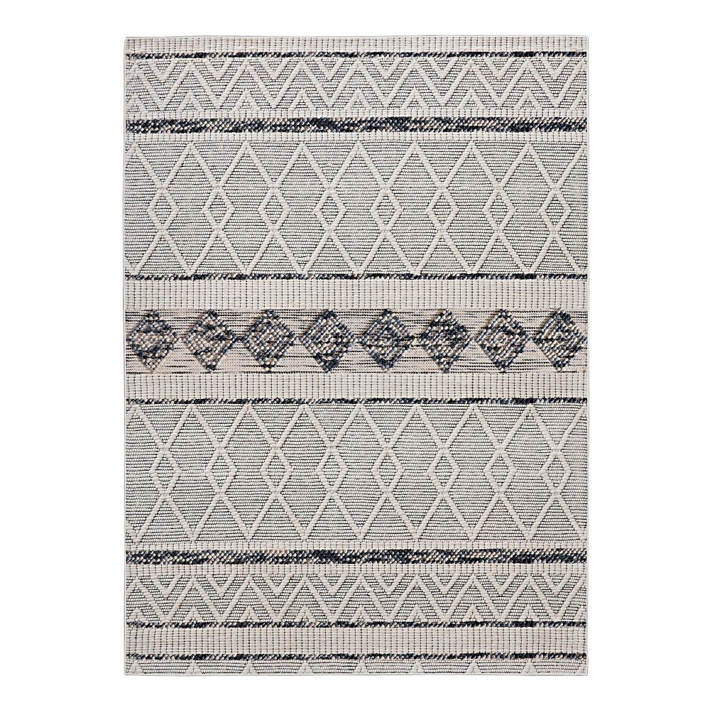 Linon Mirage Novi Cream Gray Rug
