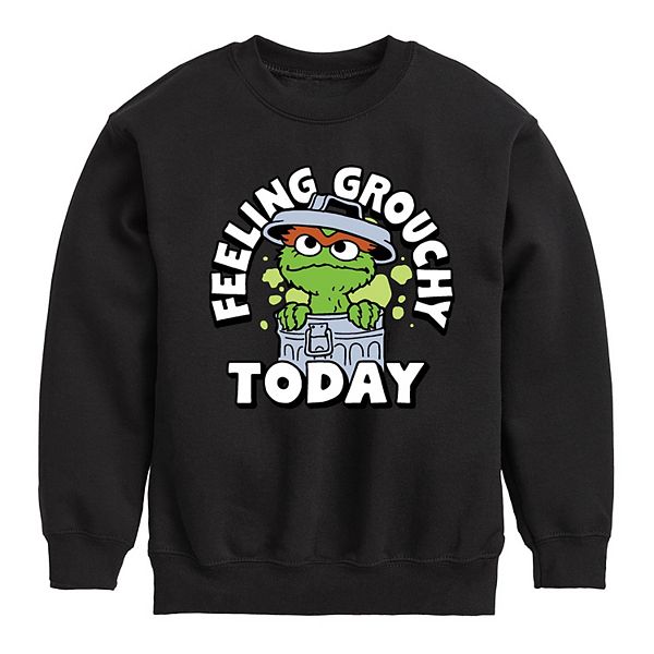 Boys 8-20 Sesame Street Feeling Grouchy Fleece Sweatshirt