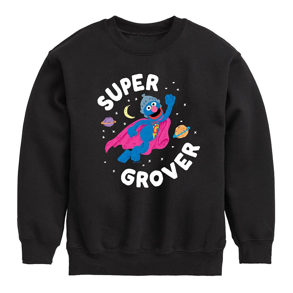 Boys 8-20 Sesame Street Super Grover Fleece Sweatshirt