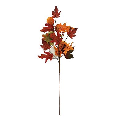 Celebrate Together™ Fall Velvet Pumpkin Artificial Stem