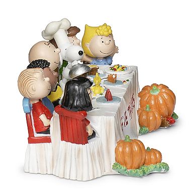 Roman Peanuts "Give Thanks" Thanksgiving Meal Figurine Table Decor