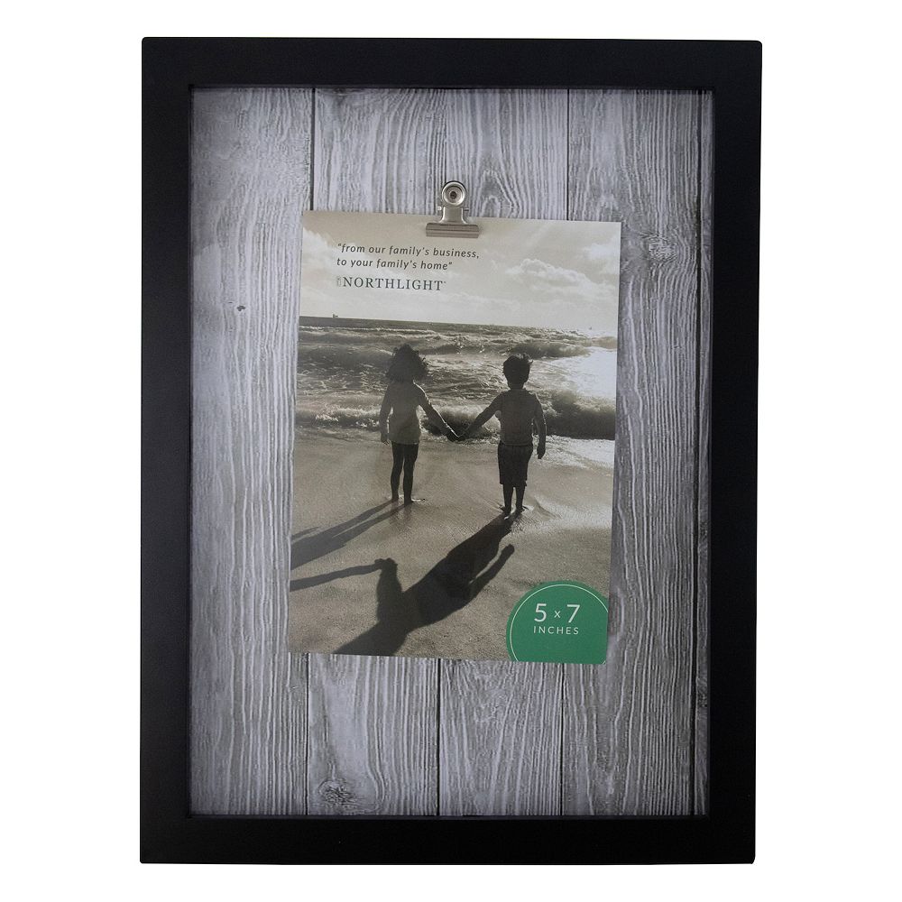 12.5" Classical Rectangular 5" x 7" Photo Picture Frame with Clip ...