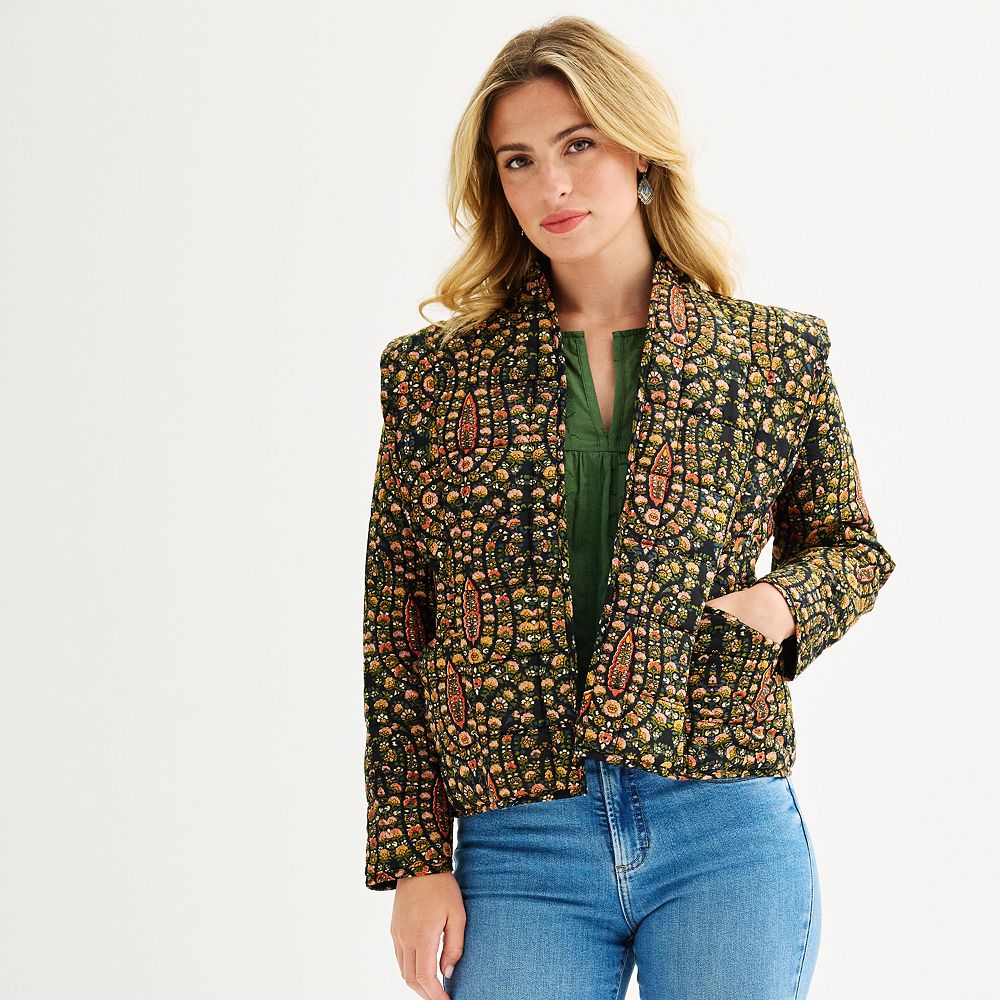 Women's Farmers Market Ruffle Quilted Coat