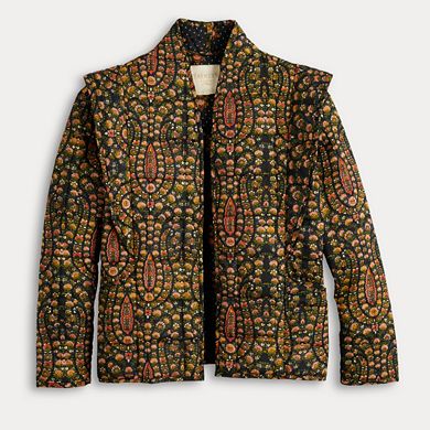 Women's Farmers Market Ruffle Quilted Coat