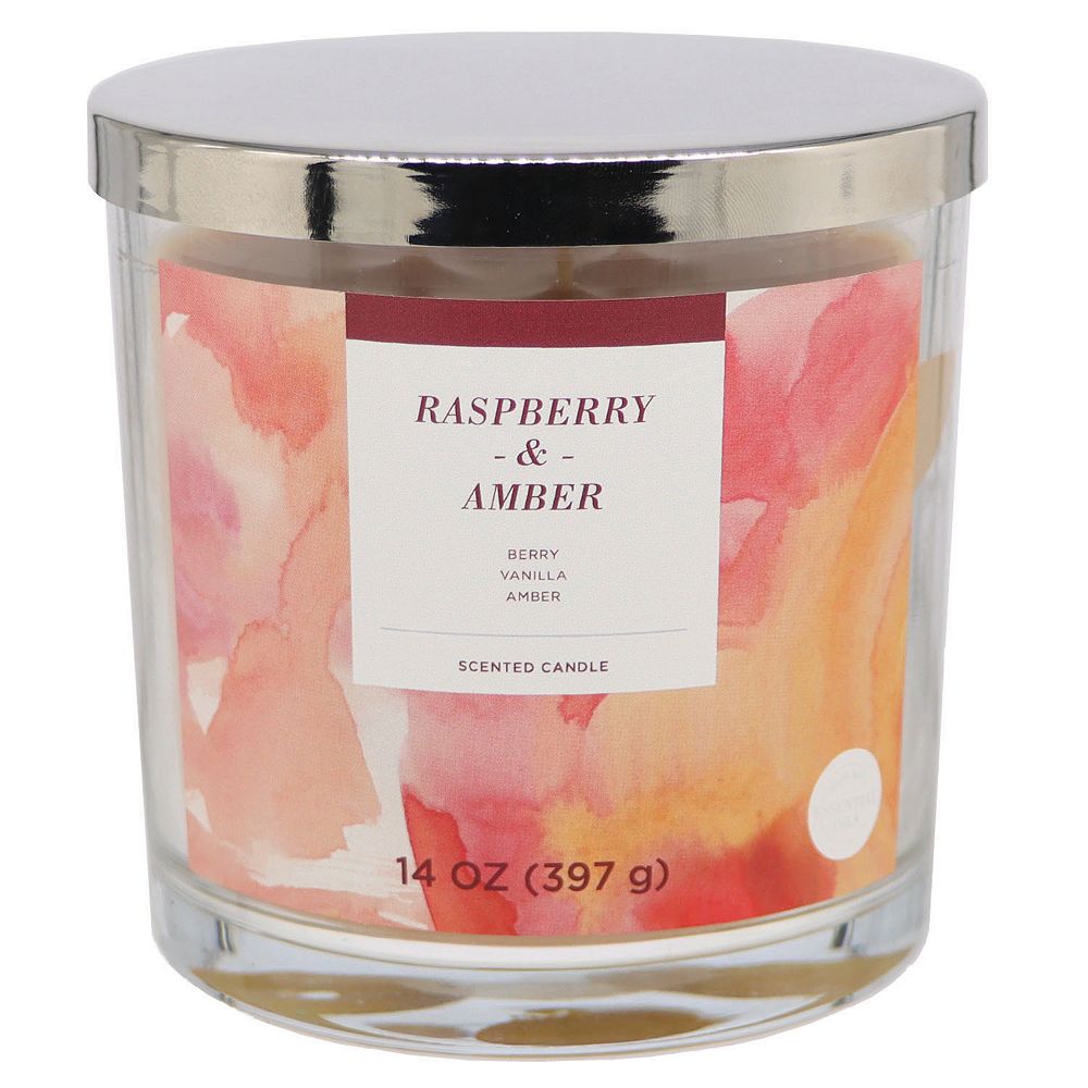 Sonoma Goods For Life® Raspberry & Amber Single Pour 14-oz. Candle Jar