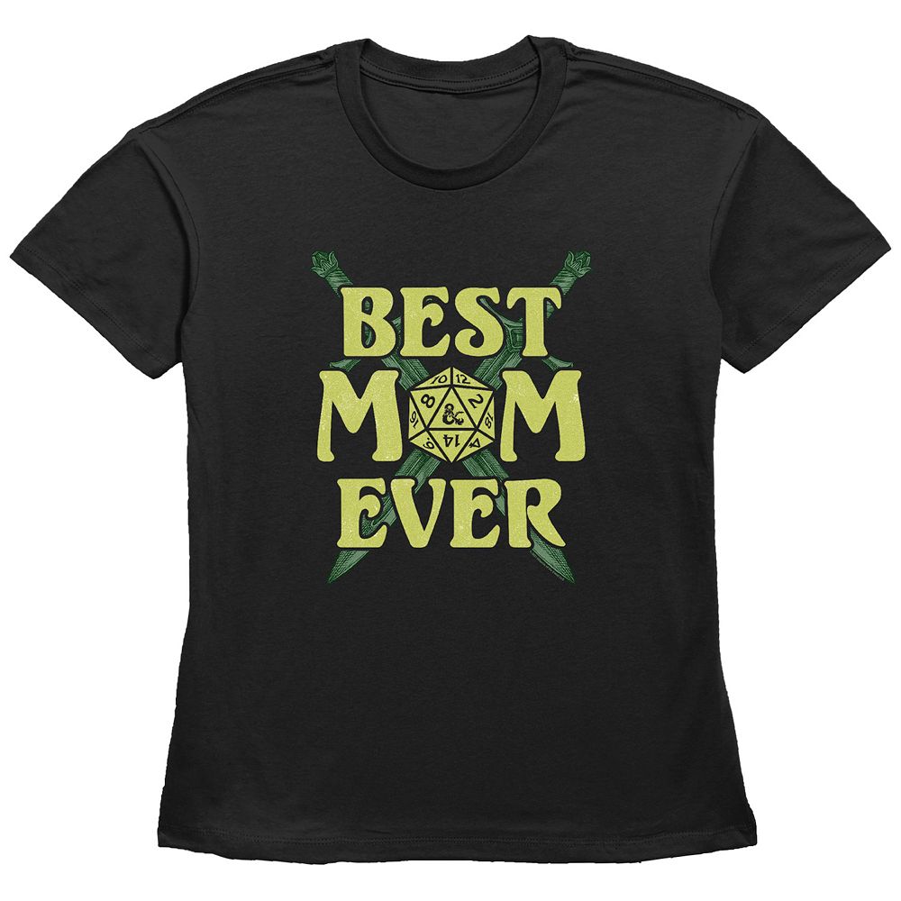 Women's Dungeons & Dragons Best Mom Ever Basic Fit Graphic Tee