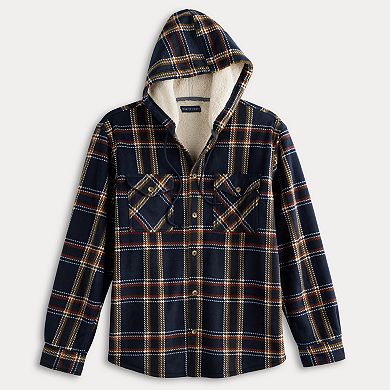 Mens Trinity Coast Sherpa-Lined Hooded Shacket
