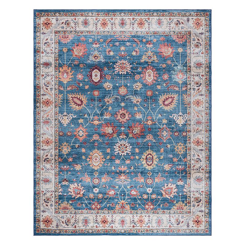 Gertmenian Tanis Anthrocite Area Rug, Blue 5ft x 7ft