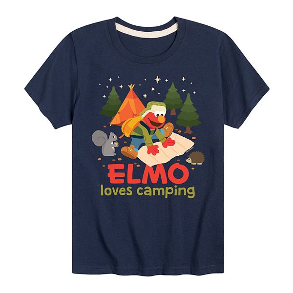 Boys 8-20 Sesame Street Elmo Loves Camping Graphic Tee