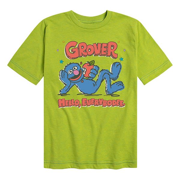 Boys 8-20 Sesame Street Grover Hello Graphic Tee