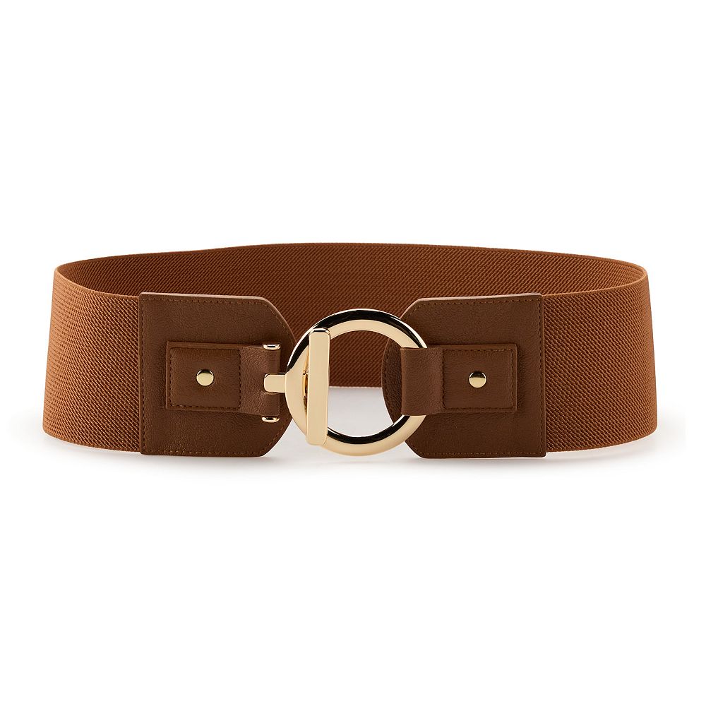 Women's Nine West Interlock Circle Stretch Belt