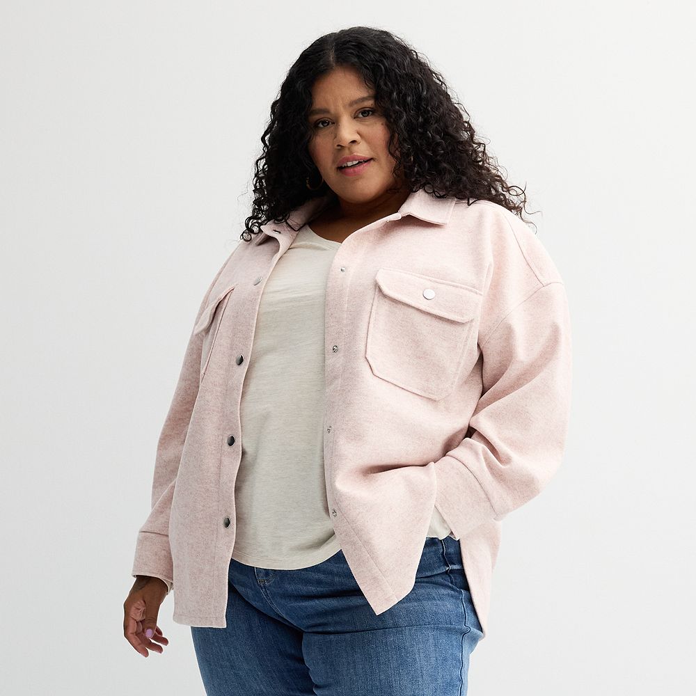 Plus Size Sonoma Goods For Life® Oversized Shacket