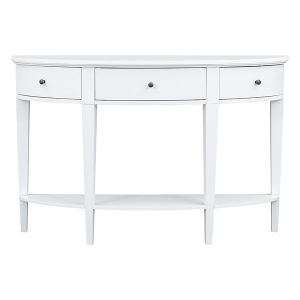 Merax Modern Curved Console Table Sofa Table