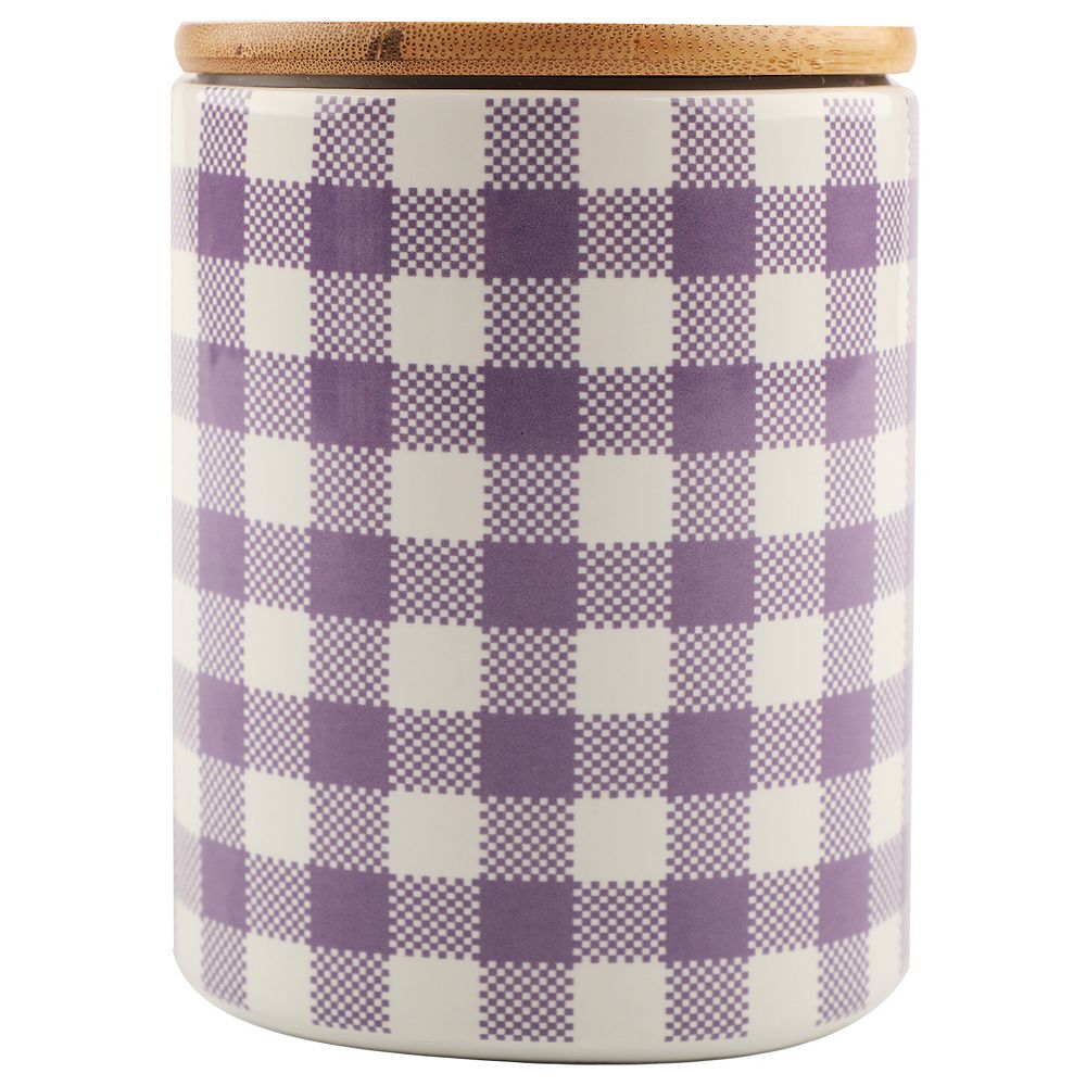 Office Trinkets Medium Gingham Canister