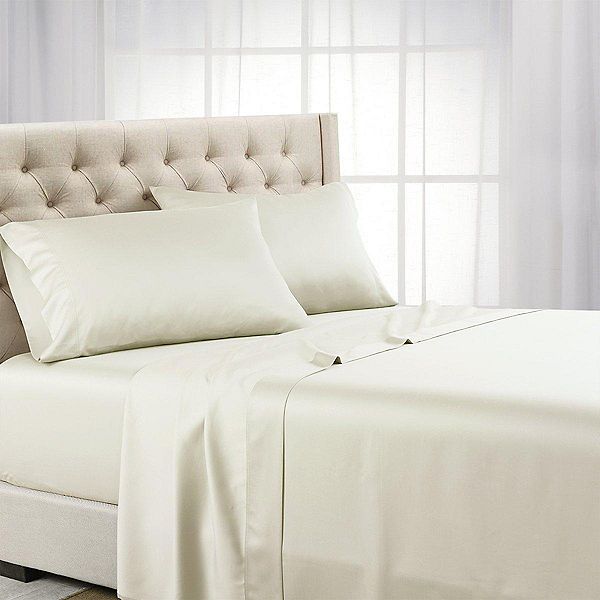 Split King Adjustable Sheet Set Eucalyptus Tencel Lyocell 600 Thread
