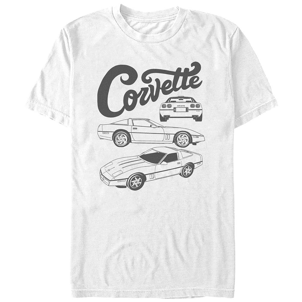 Men's Corvette Poster Graphic Tee