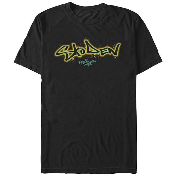 Men's Reservation Dogs Skoden Graffiti Graphic Tee Men's Reservation Dogs Skoden Graffiti Graphic Tee