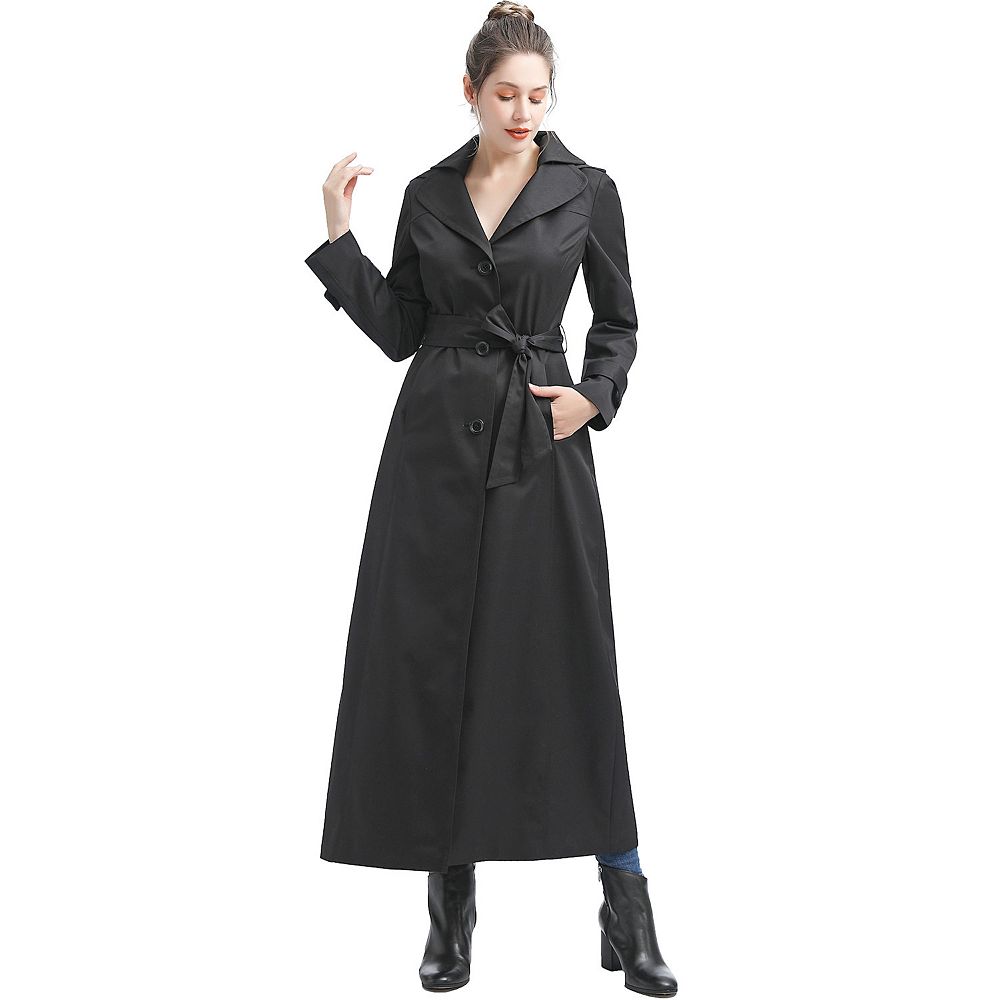 Plus Size Bgsd Katie Waterproof Hooded Long Trench Coat