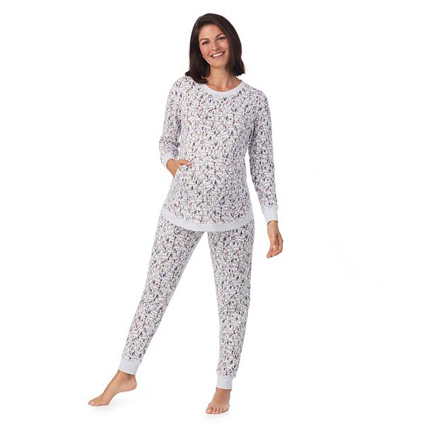 Maternity Cuddl Duds® Sweater Knit Crewneck Pajama Top And Pajama Bottoms Set
