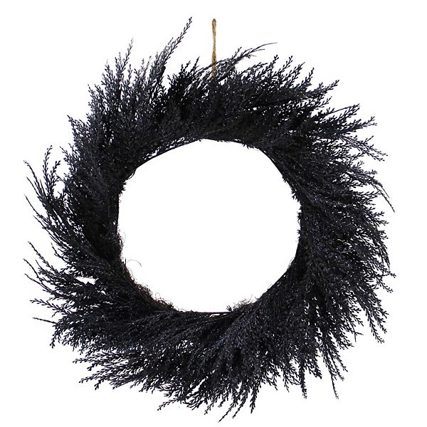 Celebrate Together™ Halloween Black Artificial Wreath