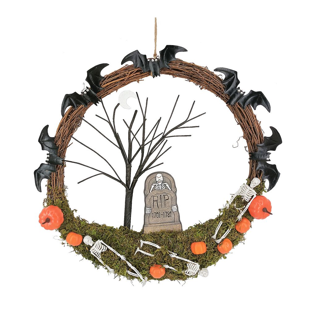Celebrate Together™ Halloween Graveyard Artificial Wreath