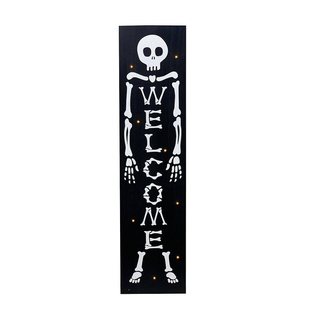 Celebrate Together™ Halloween LED "Welcome" Skeleton Floor Decor