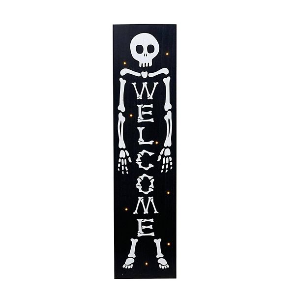 Celebrate Together™ Halloween LED "Welcome" Skeleton Floor Decor