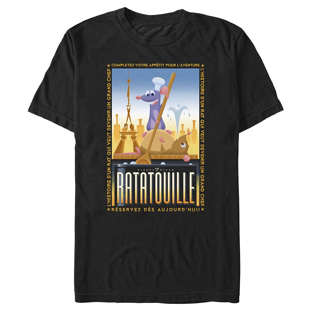 Disney / Pixar's Ratatouille Remy Cooking Poster Men's Graphic Tee