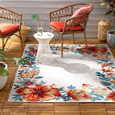 Town & Country Everyday Hibiscus Bloom Border Modern Floral Indoor ...