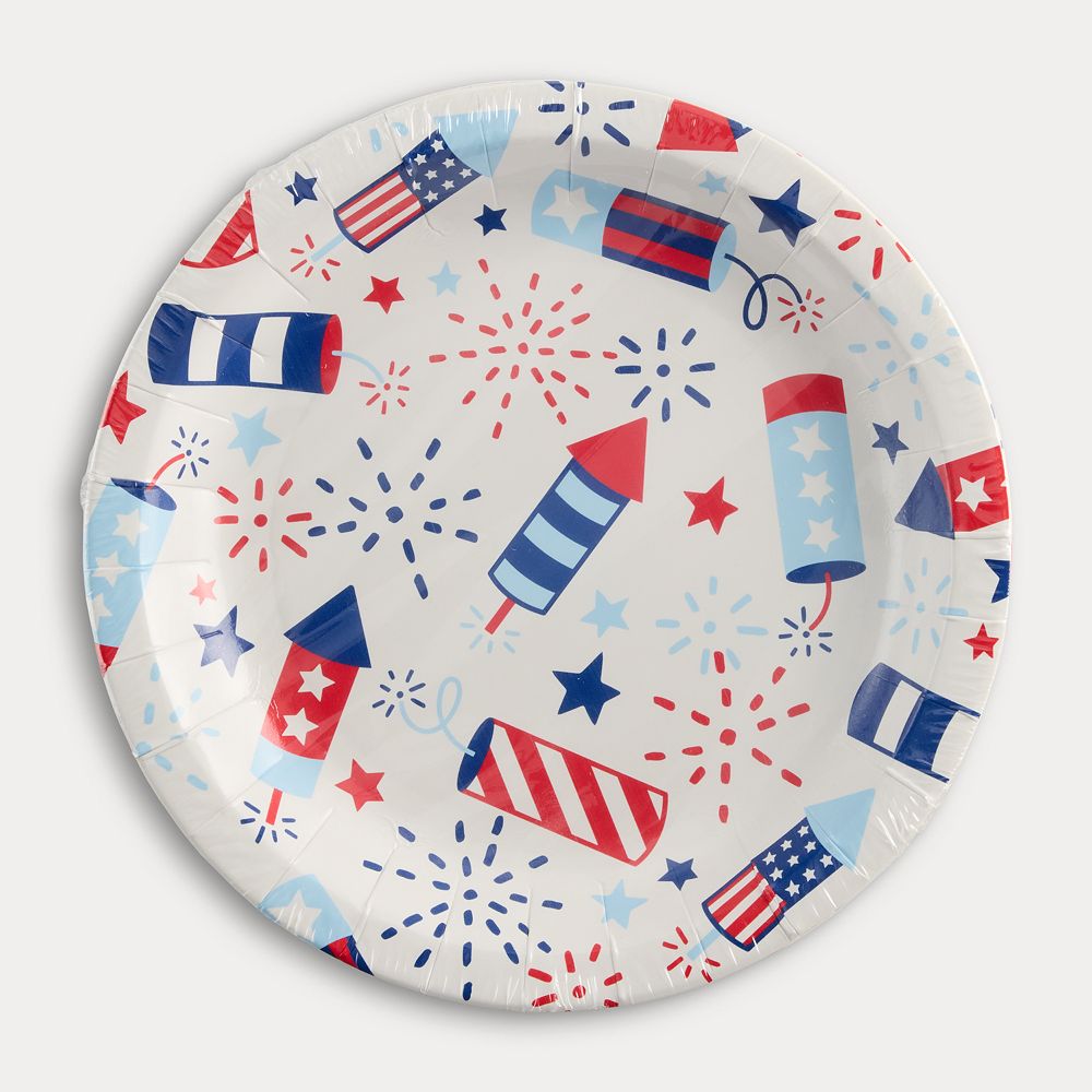 Design Clique Fireworks Paper Plates
