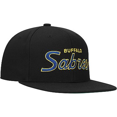 Men's Mitchell & Ness Black Buffalo Sabres Core Team Script 2.0 ...