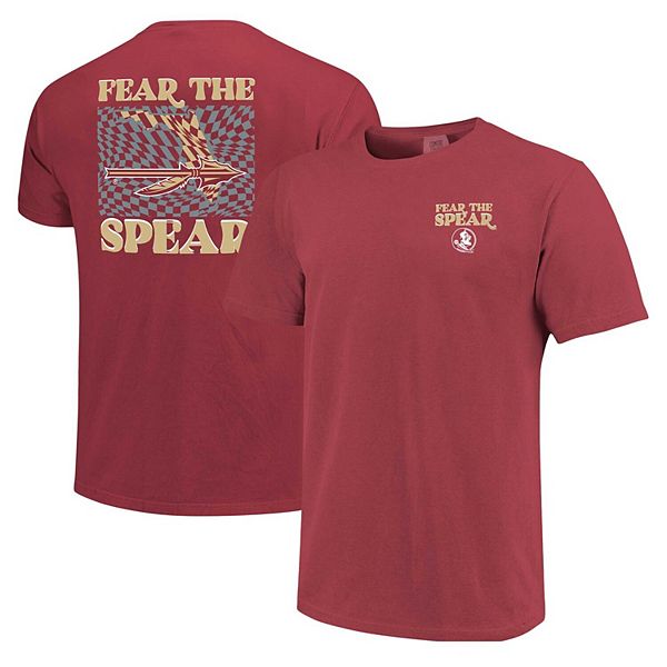 Women's Garnet Florida State Seminoles Comfort Colors Checkered Mascot ...