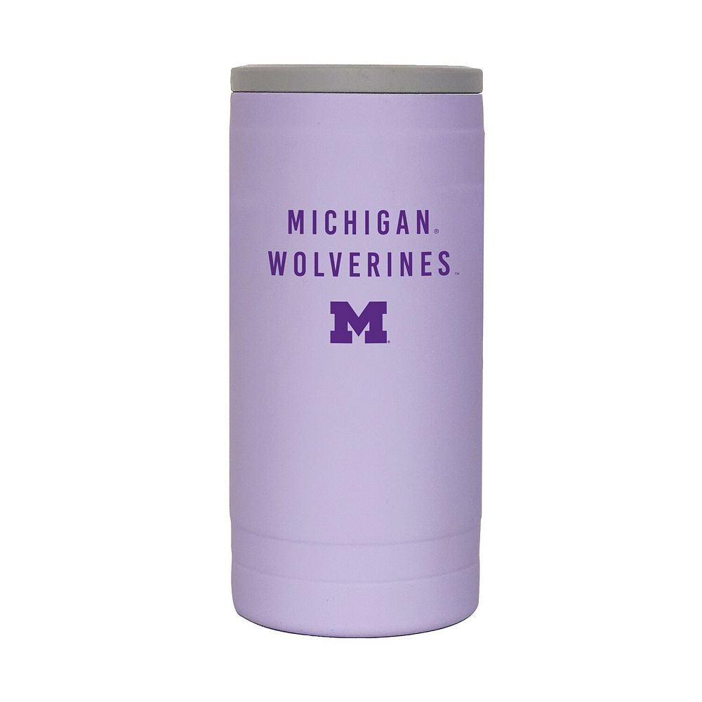Michigan Wolverines 12oz. Lavender Soft Touch Slim Coolie
