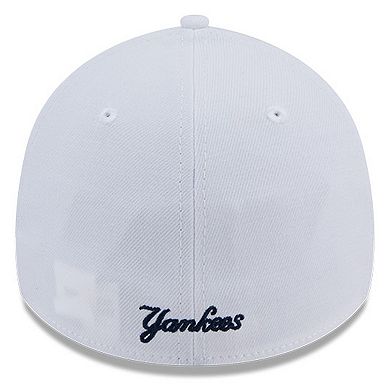 Men's New Era White New York Yankees Evergreen 39THIRTY Flex Hat