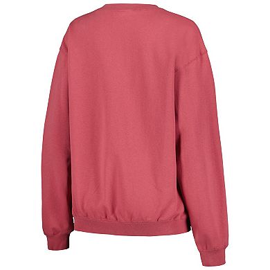 Women's Soft as a Grape Red St. Louis Cardinals Pigment Dye Pullover ...