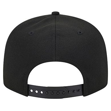 Men's New Era Black Chicago Bulls Evergreen Script Side Patch 9FIFTY ...
