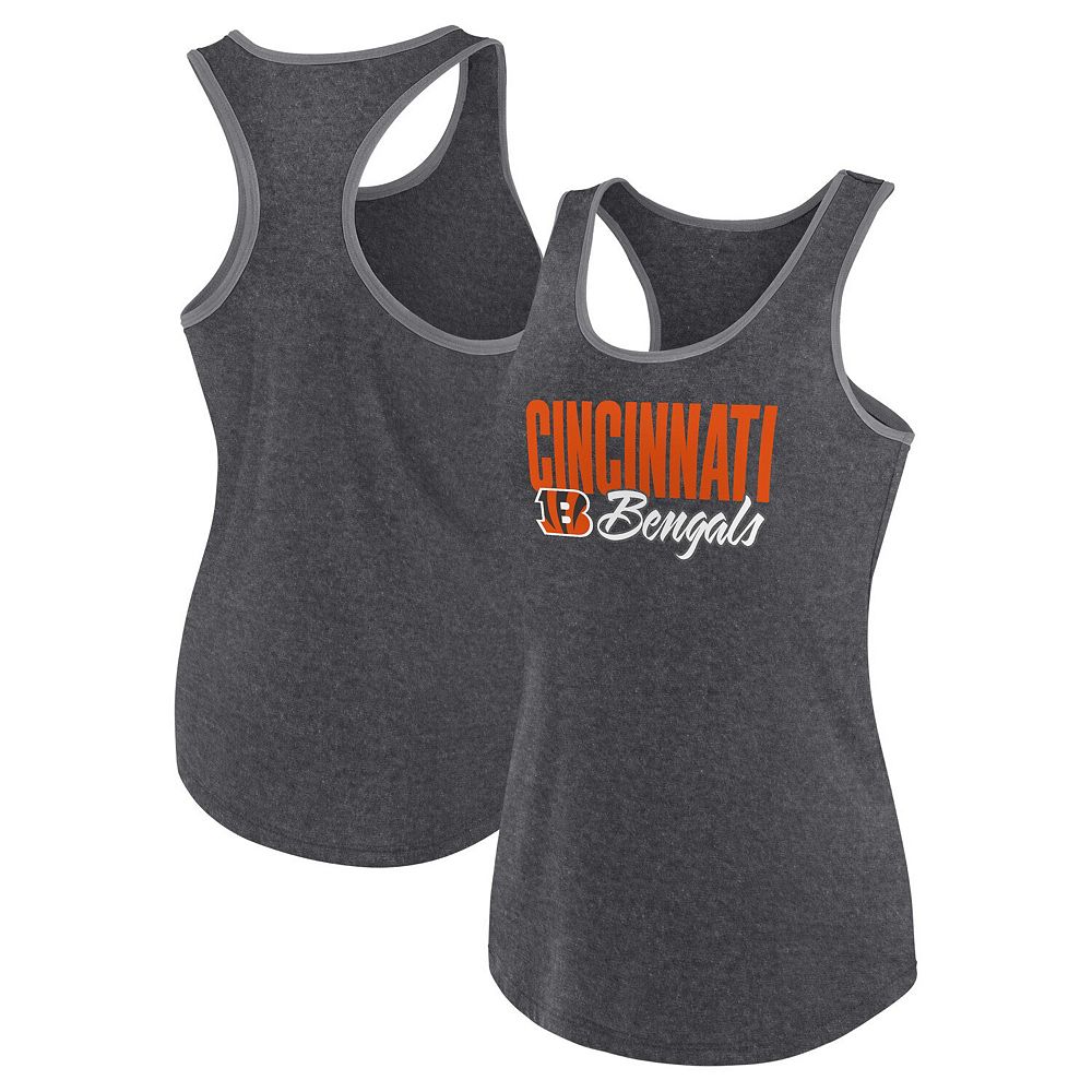 Women's Fanatics Branded Heather Black Cincinnati Bengals Plus Size ...