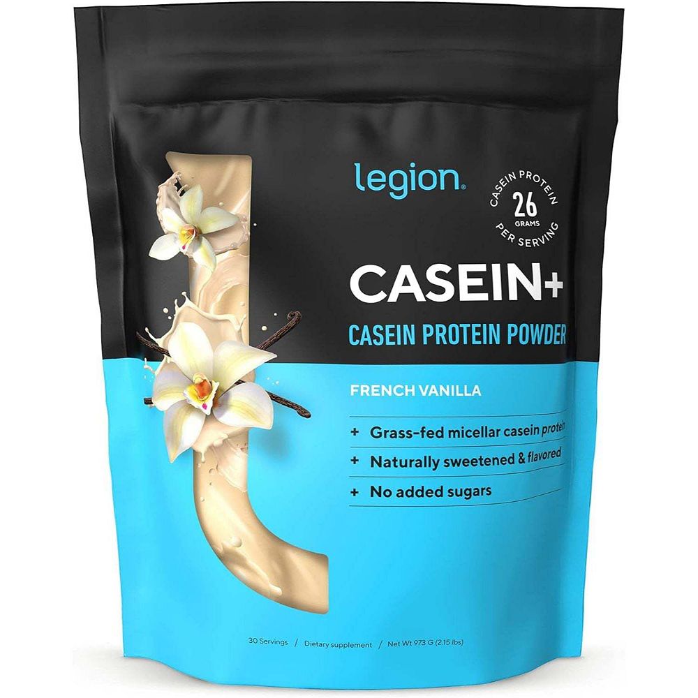 Legion Casein+ Micellar Casein Protein Powder, 30 Servings