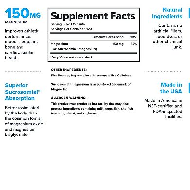 Legion Sucrosomial Magnesium Essential Mineral Supplement, 120 Servings