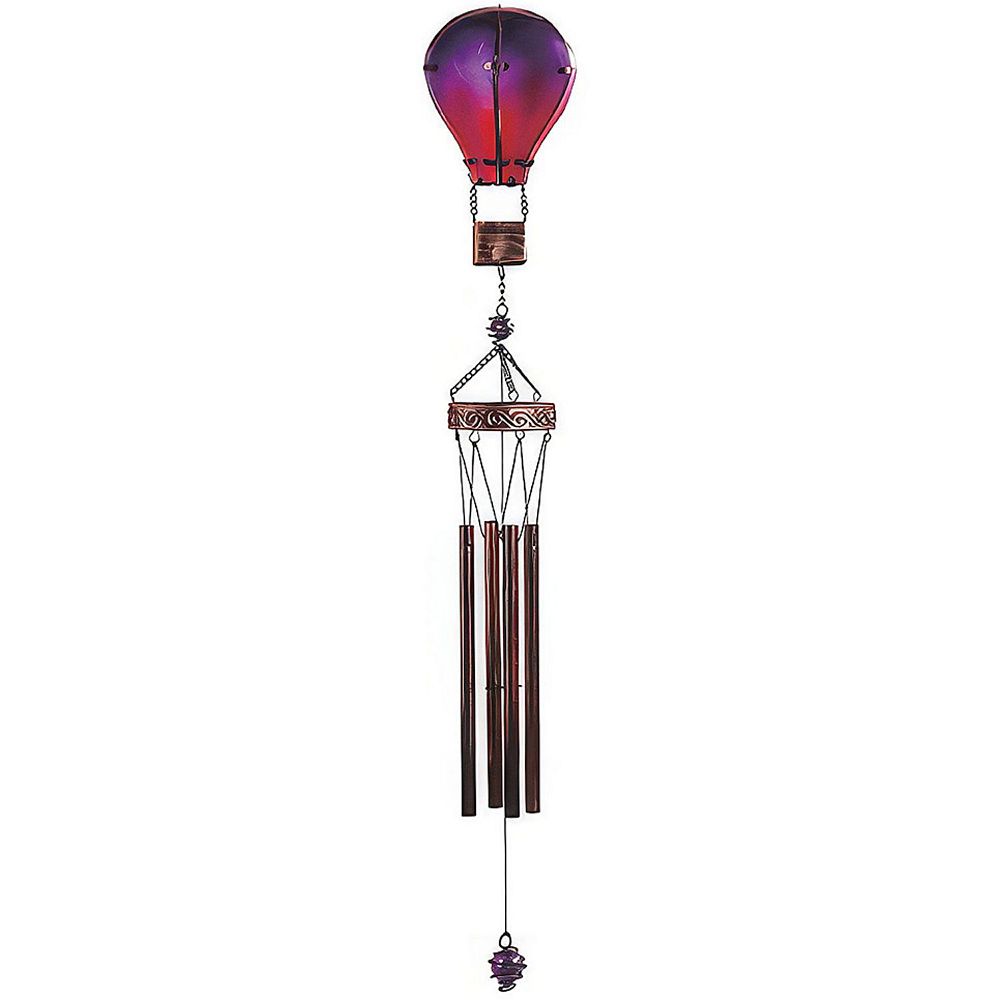 FC Design 36" Long Purple Glass Air Balloon Wind Chime Perfect Gifts ...